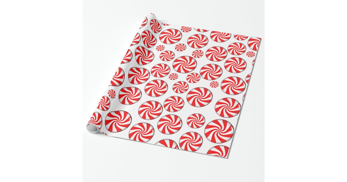 Peppermint Candies Wrapping Paper | Zazzle