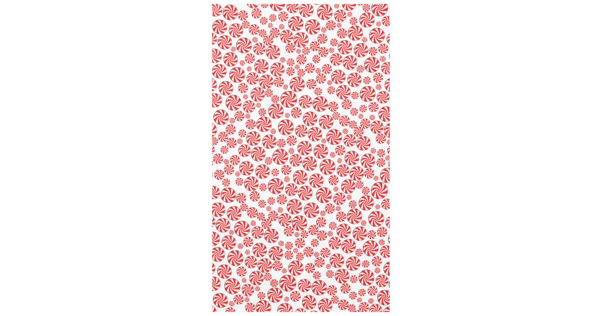 Peppermint Candy Background Tablecloth | Zazzle