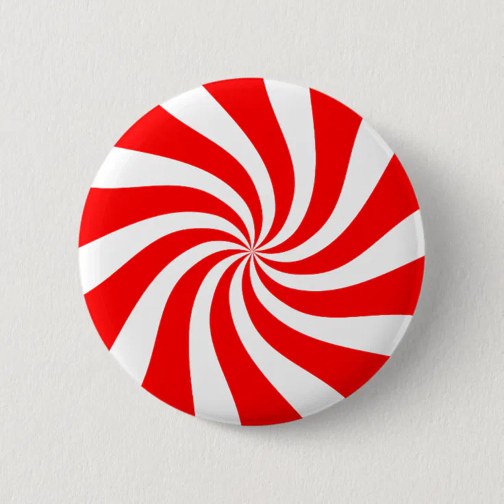 peppermint candy button | Zazzle