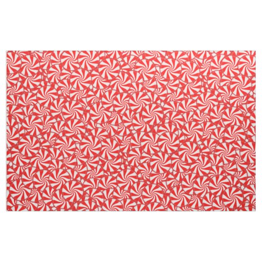 Peppermint Candy Fabric | Zazzle