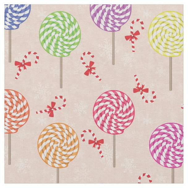 Peppermint Candy Fabric | Zazzle