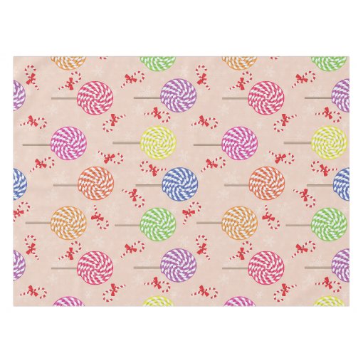 Peppermint Candy Mints Christmas,candy canes Tablecloth | Zazzle