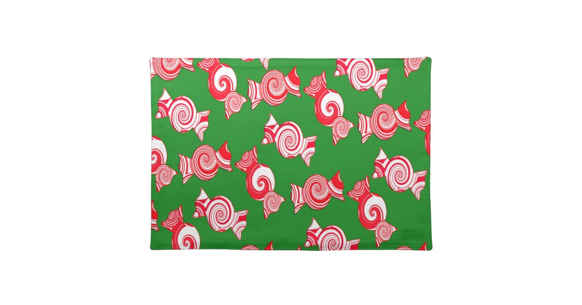 Peppermint Candy Placemat | Zazzle