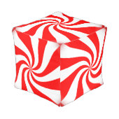 Peppermint Candy Pouf | Zazzle