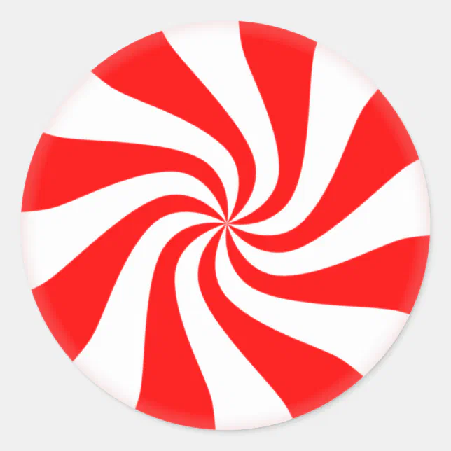 Peppermint Candy Stickers | Zazzle