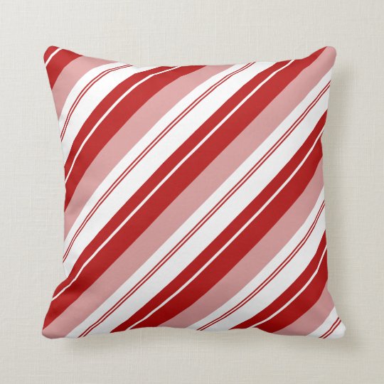 Peppermint Candy Stripe Throw Pillow | Zazzle.com