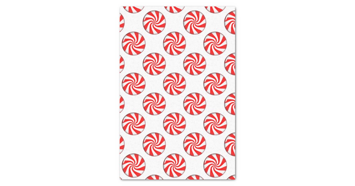 Peppermint Candy Tissue Paper | Zazzle