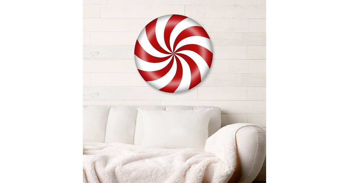Peppermint Candy Wall Decal | Zazzle