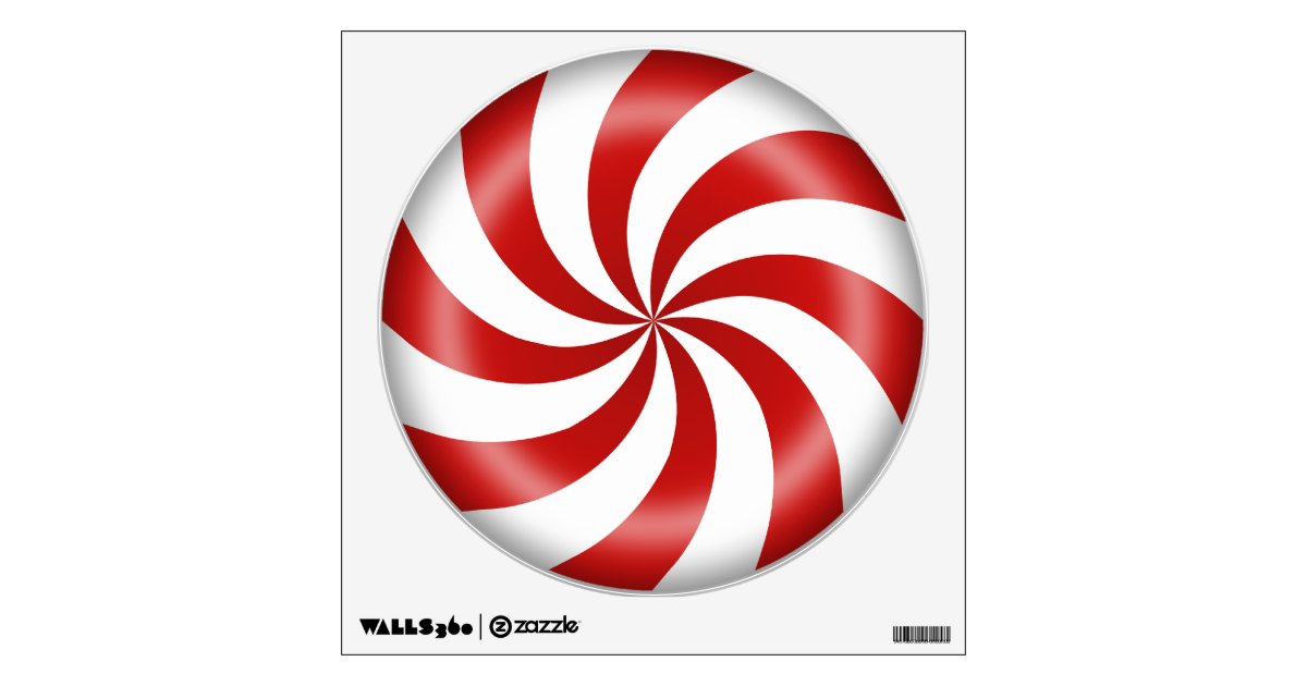Peppermint Candy Wall Decal | Zazzle