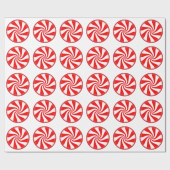 Peppermint Candy Wrapping Paper | Zazzle