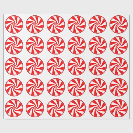 Peppermint Candy Wrapping Paper | Zazzle