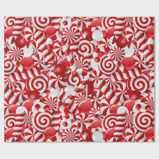 Peppermint Candy Wrapping Paper | Zazzle