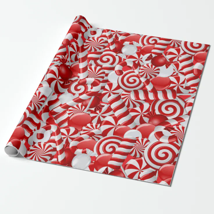 Peppermint Candy Wrapping Paper | Zazzle