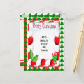 Peppermint Christmas Photo Ready Postcard | Zazzle