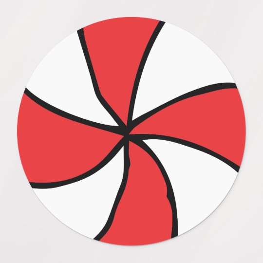 Peppermint Cute Candy Clipart Peppermint Clipart Labels | Zazzle.com