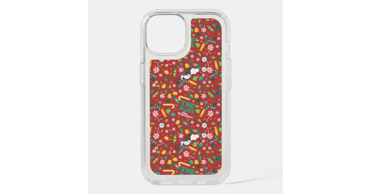 Peppermint Dreams Snoopy Candy Pattern Speck iPhone Case | Zazzle