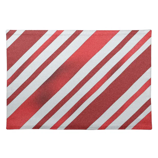 Peppermint Pattern Holiday Place Mat | Zazzle