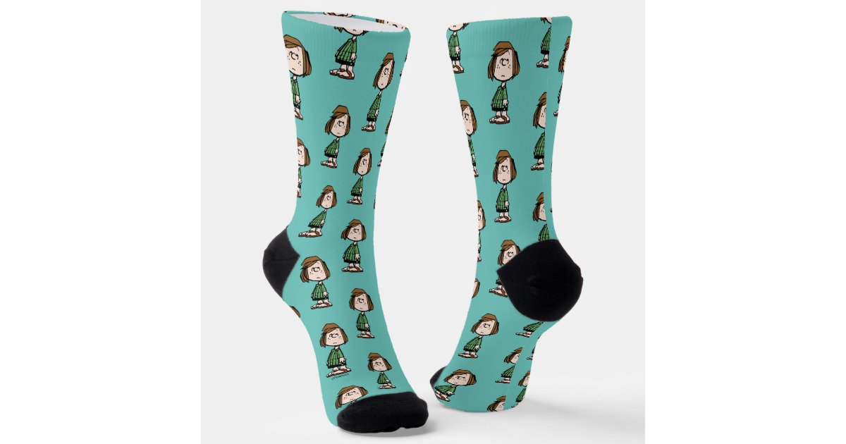 Peppermint Patty Rolling Eyes Socks | Zazzle