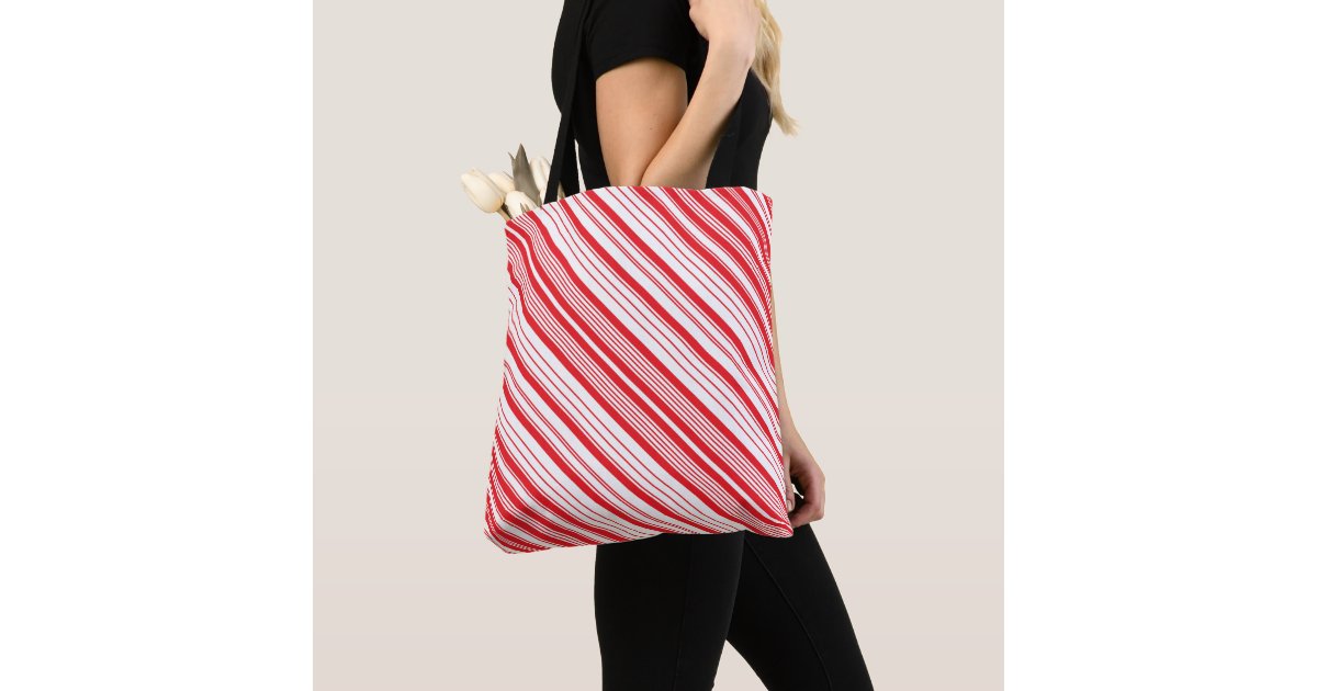 Peppermint Shoulder Tote (2 Sizes) | Zazzle