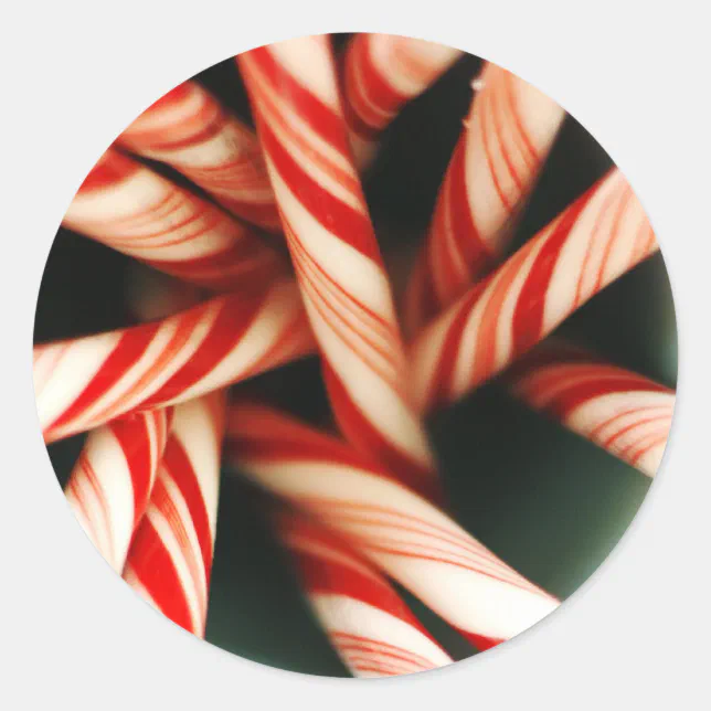 Peppermint Sticks Stickers | Zazzle