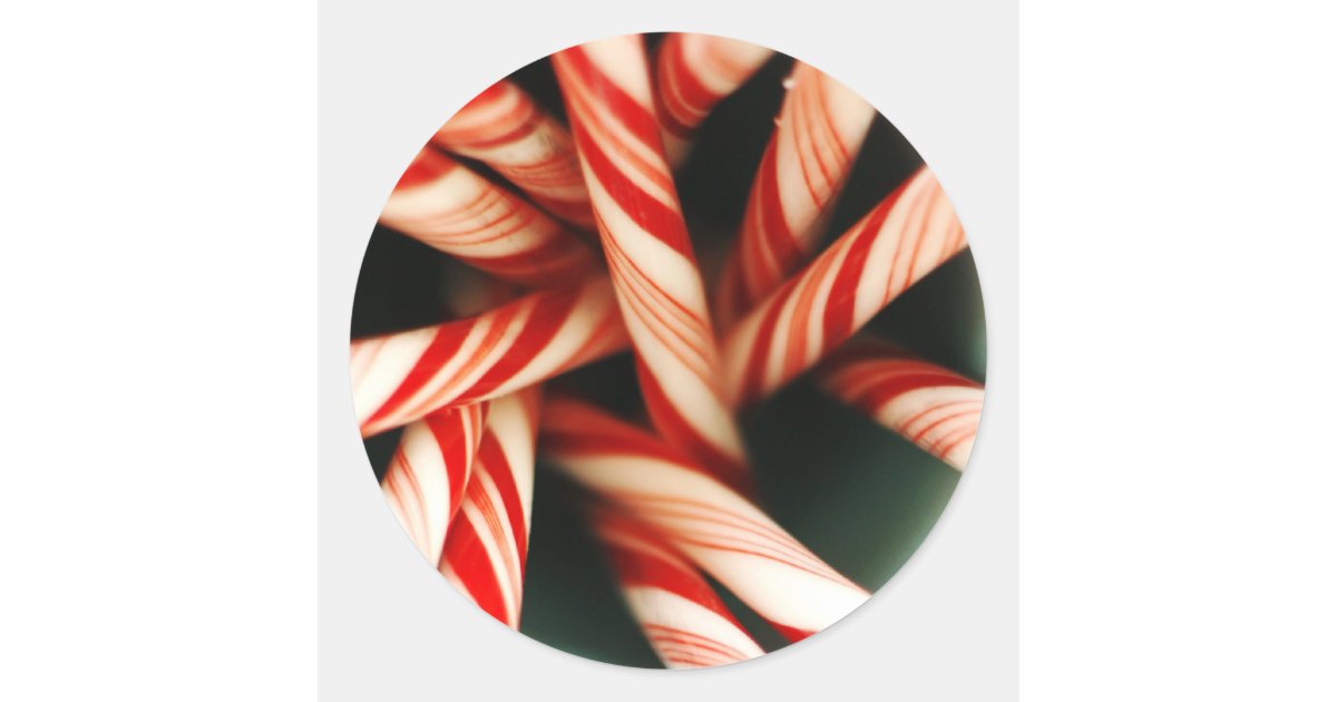 Peppermint Sticks Stickers | Zazzle