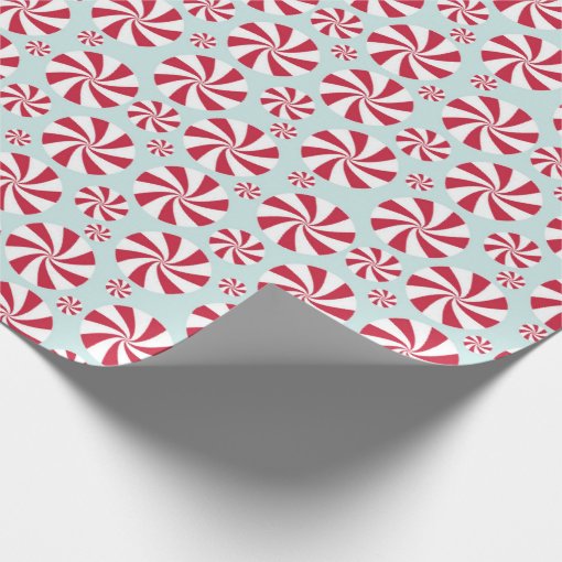Peppermint Swirl Candy Christmas and Holiday Wrapping Paper | Zazzle