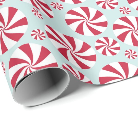 Peppermint Swirl Candy Christmas and Holiday Wrapping Paper | Zazzle.com