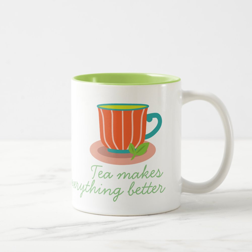 Peppermint tea for tea lovers Two-Tone coffee mug sold by Nitrite ...