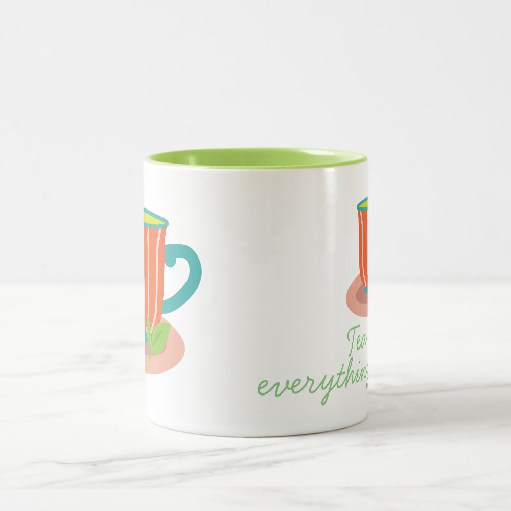 Peppermint tea for tea lovers Two-Tone coffee mug sold by Nitrite ...