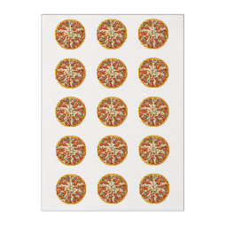 Pepperoni Pizza Cupcake Edible Toppers Edible Frosting Rounds | Zazzle