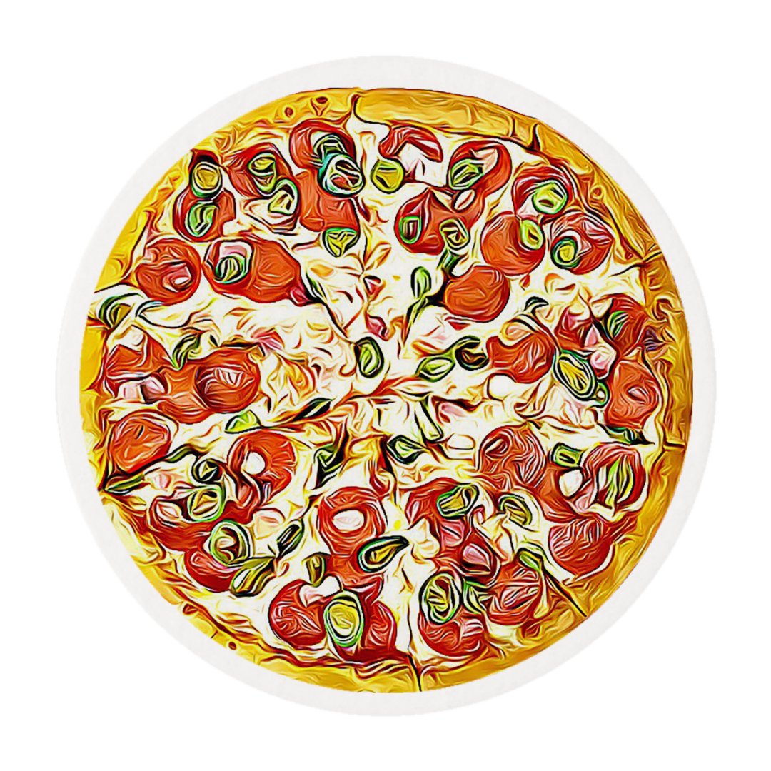 Pepperoni Pizza Cupcake Edible Toppers Edible Frosting Rounds | Zazzle