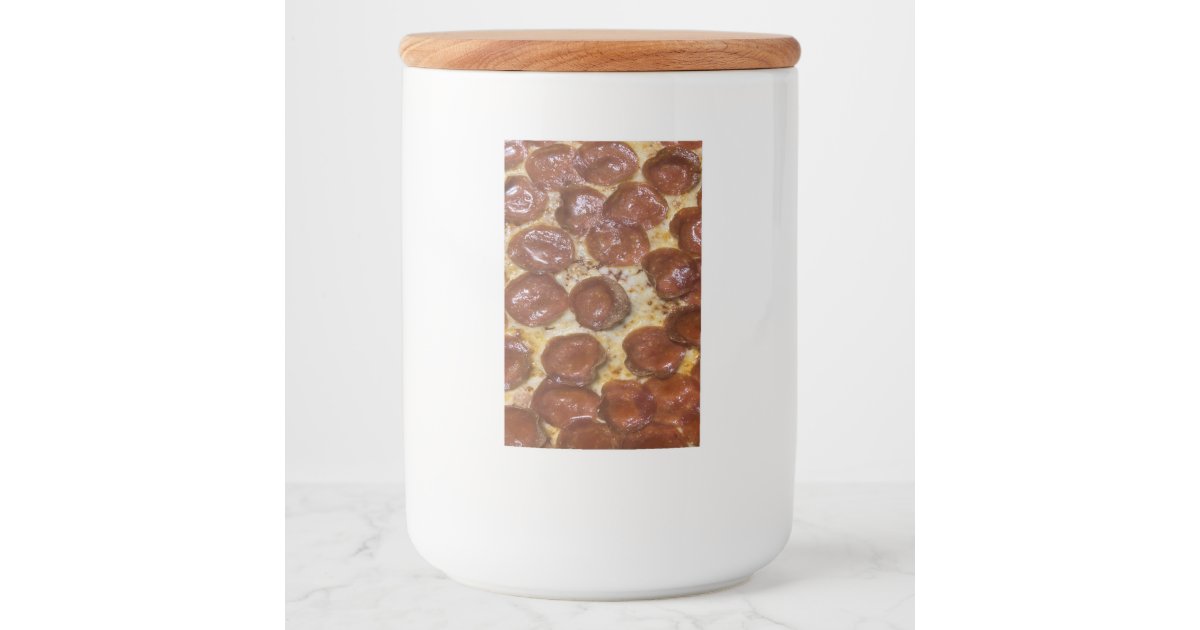 Pepperoni Pizza Food Label | Zazzle