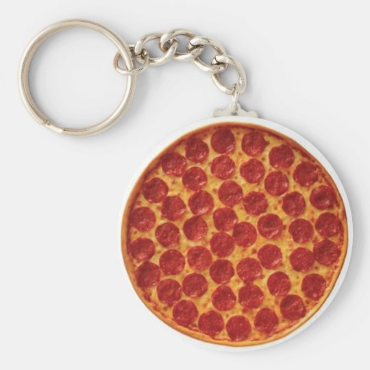 Pepperoni Pizza Keychain | Zazzle.com