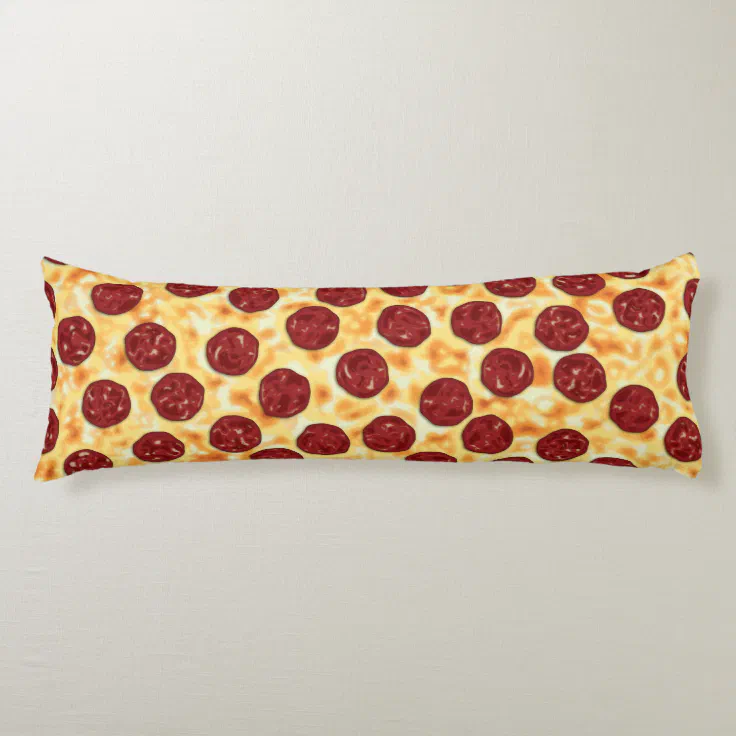 Pepperoni Pizza Pattern Body Pillow | Zazzle