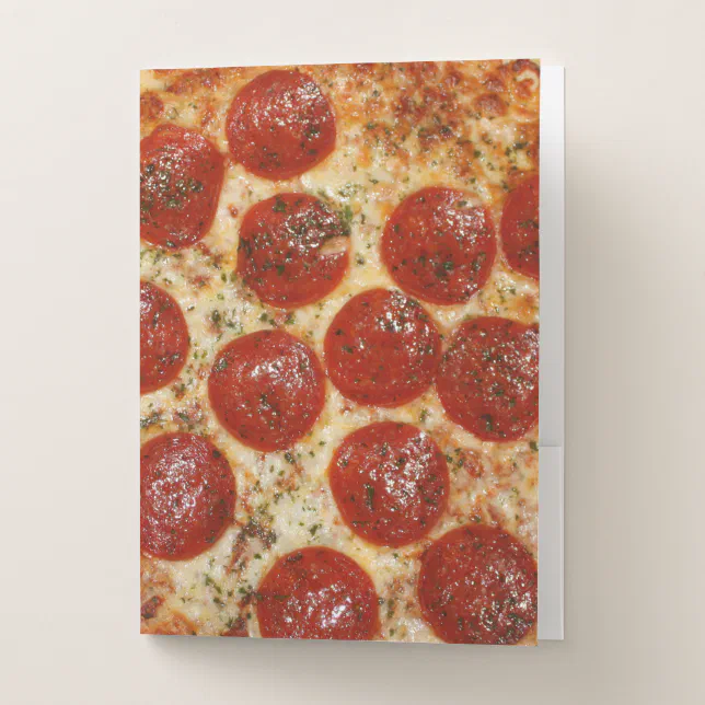 Pepperoni Pizza Pocket Folder | Zazzle