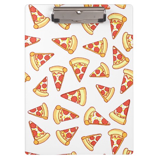 Pepperoni Pizza Slice Drawing Pattern Clipboard | Zazzle.com
