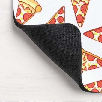 Pepperoni Pizza Slice Drawing Pattern Mouse Pad | Zazzle