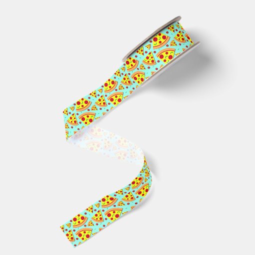 Pepperoni Pizza Slices Italian Pizza Lover Pattern Grosgrain Ribbon ...