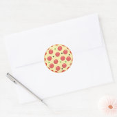 Pepperoni pizza sticker party fun | Zazzle