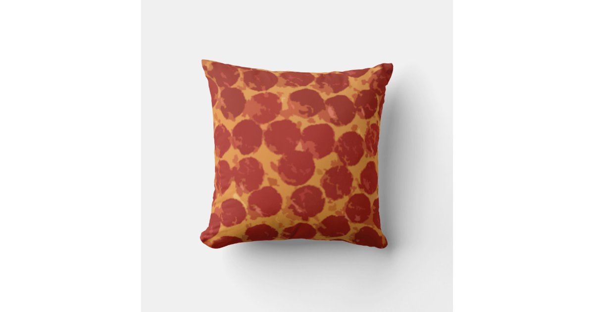 Pepperoni Pizza Throw Pillow | Zazzle