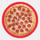 Pepperoni Pizza Thunder_Cove Classic Round Sticker | Zazzle