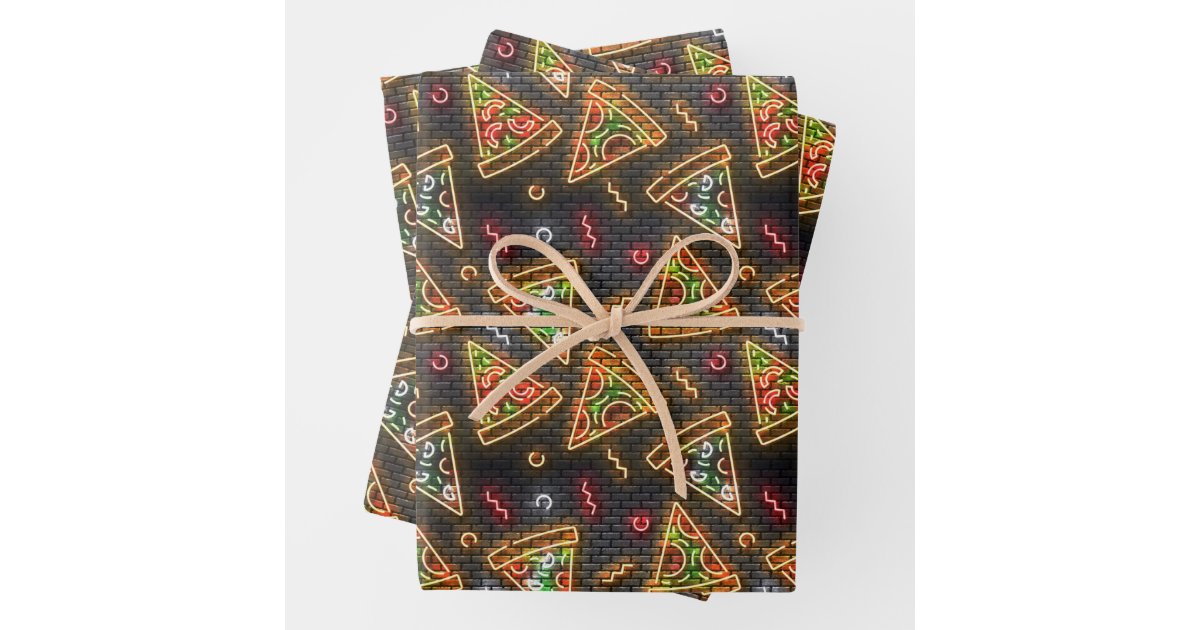 Pepperoni Pizza Wrapping Paper Sheets | Zazzle