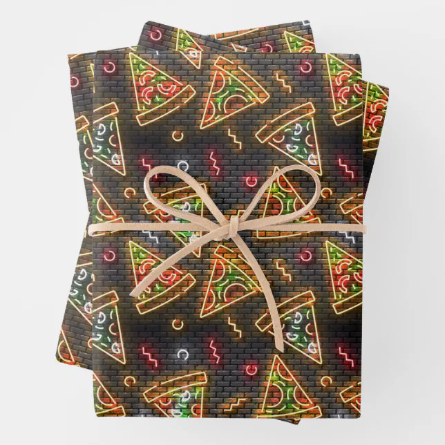 Pepperoni Pizza Wrapping Paper Sheets | Zazzle