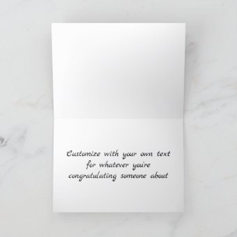 pepperonis pizza congratulations card | Zazzle