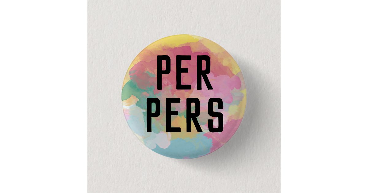 Per Pers Pronouns Button | Zazzle