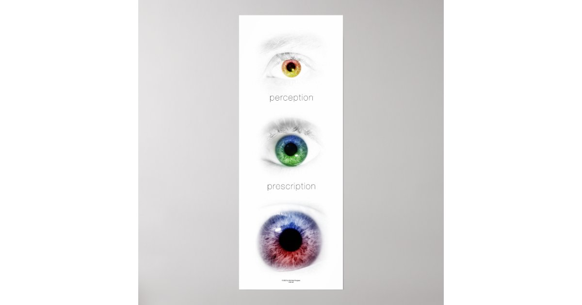 Perception Prescription Poster | Zazzle