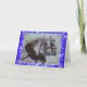 Percheron Draft Horse Christmas Card blue | Zazzle