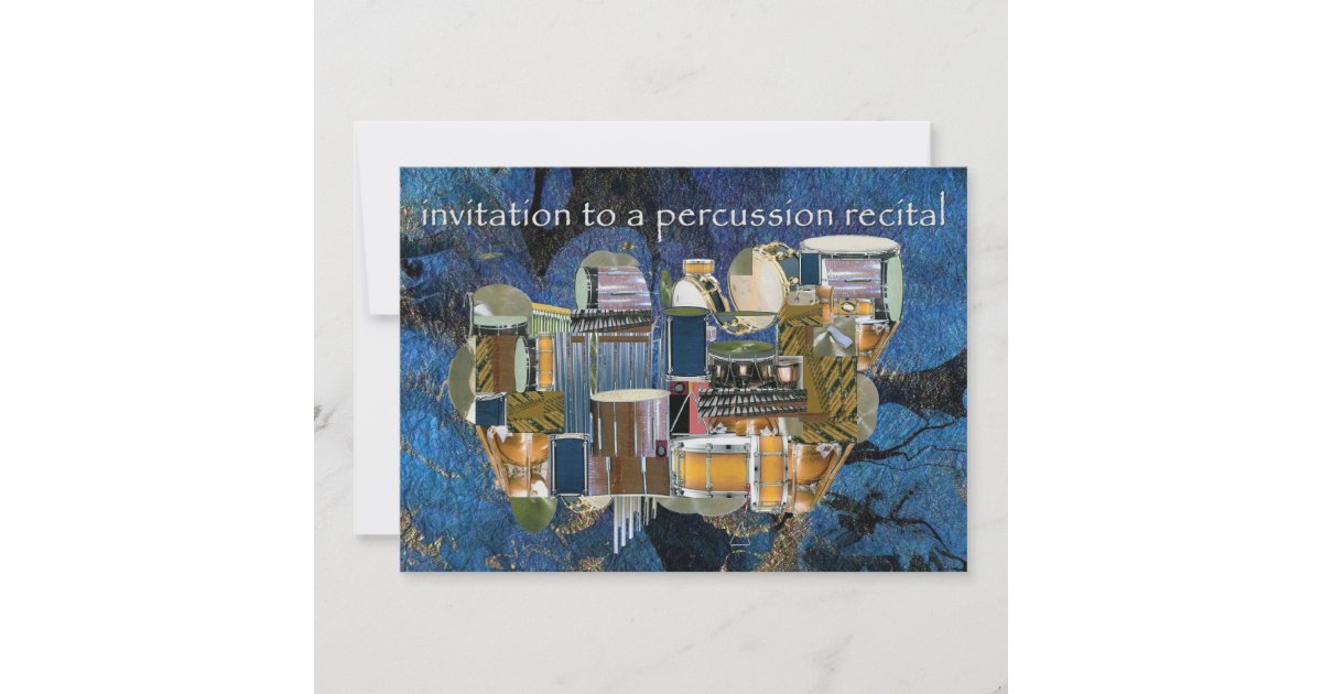 Percussion Recital Invitation | Zazzle
