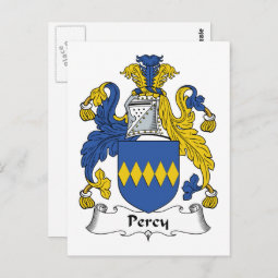 Percy Family Crest Postcard | Zazzle
