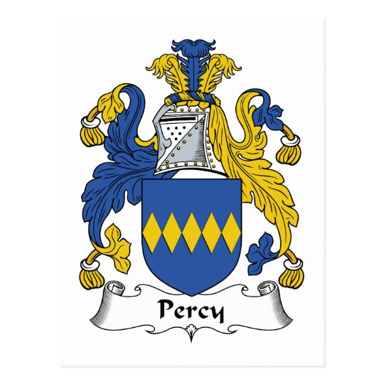 Percy Family Crest Postcard | Zazzle.com